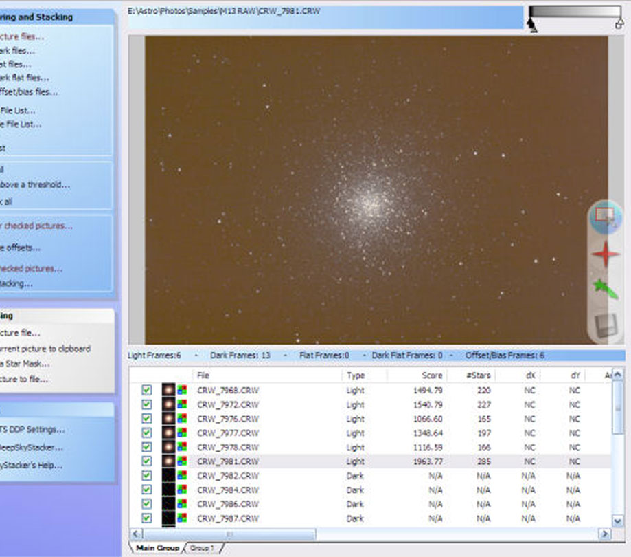 DeepSkyStacker software update with enhanced features