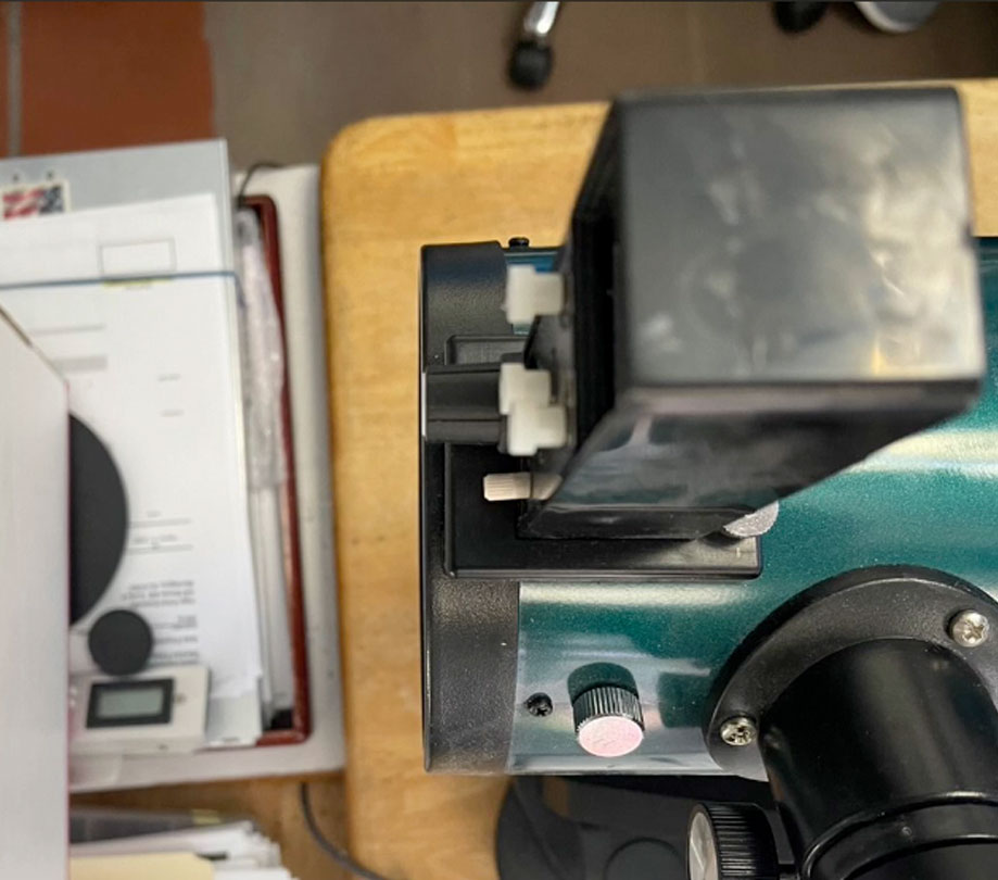 Video telescope collimation using an Aline collimation eyepiece