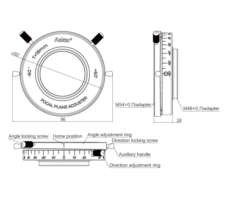 Askar Focal Plane Adjuster