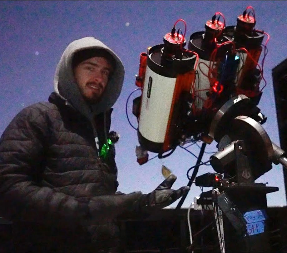 Triple telescope astrophotography setups