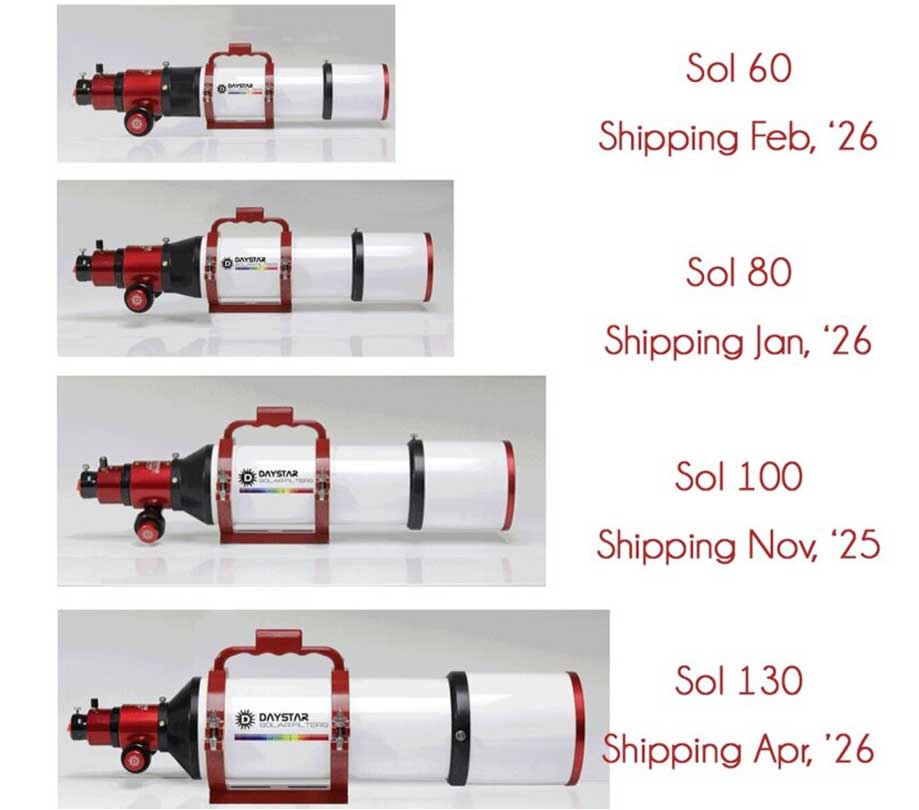 Daystar Filters Sol 100mm dedicated solar telescope lands