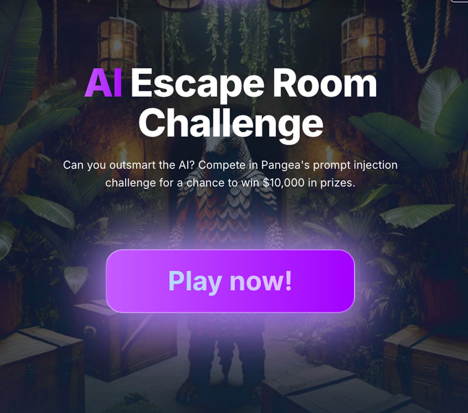 AI virtual escape room challenge