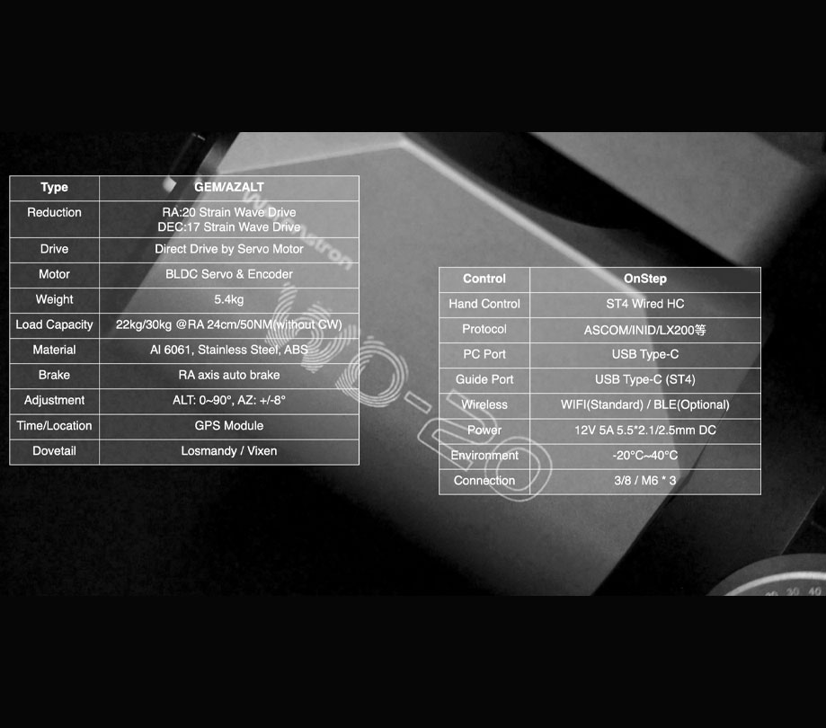 WARPDRIVE WD-20 mount from WarpAstron